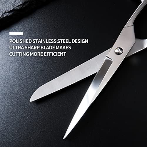 Fabric Scissors, Professional Heavy Duty Craft Tailor Scissors for Fabric Cutting, All Metal Stainless Steel Shears for Sewing Products School Supplies, 7 Inch