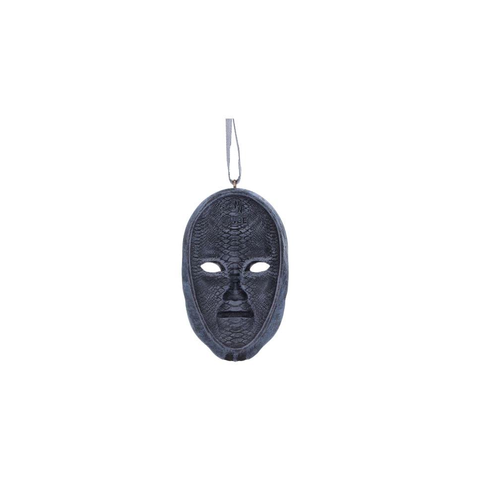 Nemesis Now Harry Potter Deatheater mask Hanging Ornament, Grey, 7cm