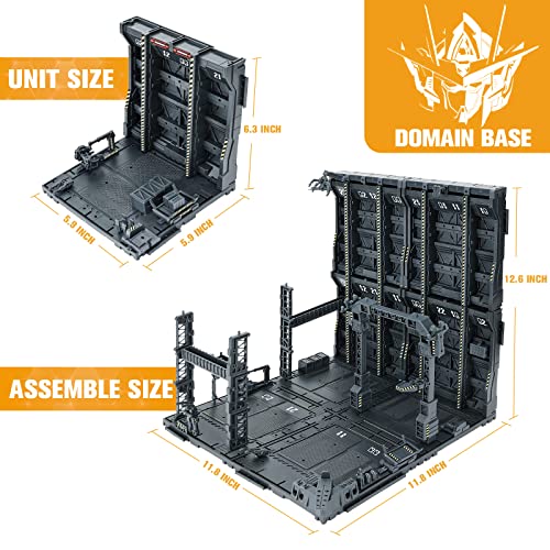 DIY Mechanical Chain Action Base Machine Nest kits for MG 1/100 Gundam Model W/Decals Set of 4