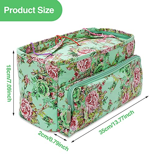 SUNJULY Blingbin Knitting Storage Bag, Portable Crochet Yarn Storage Bag Organizer with Holes Knitting Bag Prevent Tangling Totes