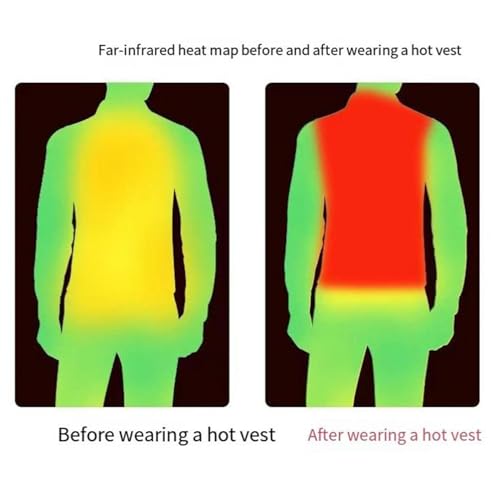 Muscularfit 2023 Smart Heated Jacket for Men Women Outdoor Waterproof Winter Warm Heating Coat 21 Heating Zones Puffer Fleece Coat