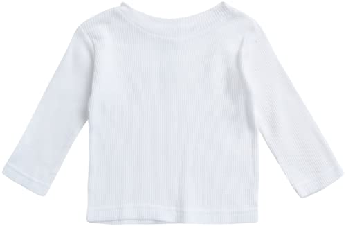 Disney Baby Boys' Mickey Mouse Overall Set - 2 Piece Romper and Long Sleeve Shirt Set, Size 3-6 Months, Mickey Tea/Bright White