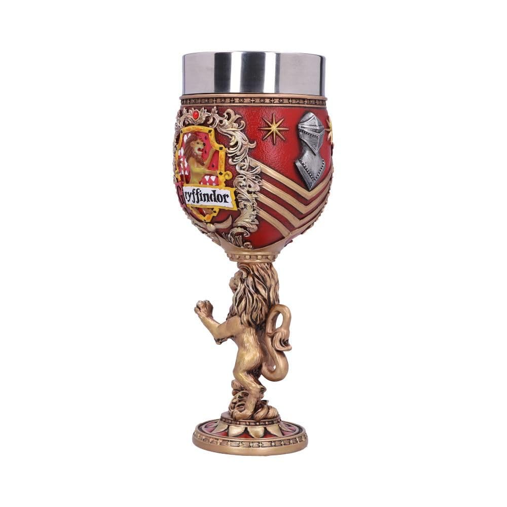 Nemesis Now Harry Potter Goblet, Hand Painted Harry Potter Collectible Chalice, Wizarding Wrold Cup, Ideal Gift for Potterheads - Gryffindor