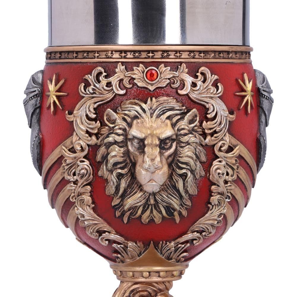 Nemesis Now Harry Potter Goblet, Hand Painted Harry Potter Collectible Chalice, Wizarding Wrold Cup, Ideal Gift for Potterheads - Gryffindor