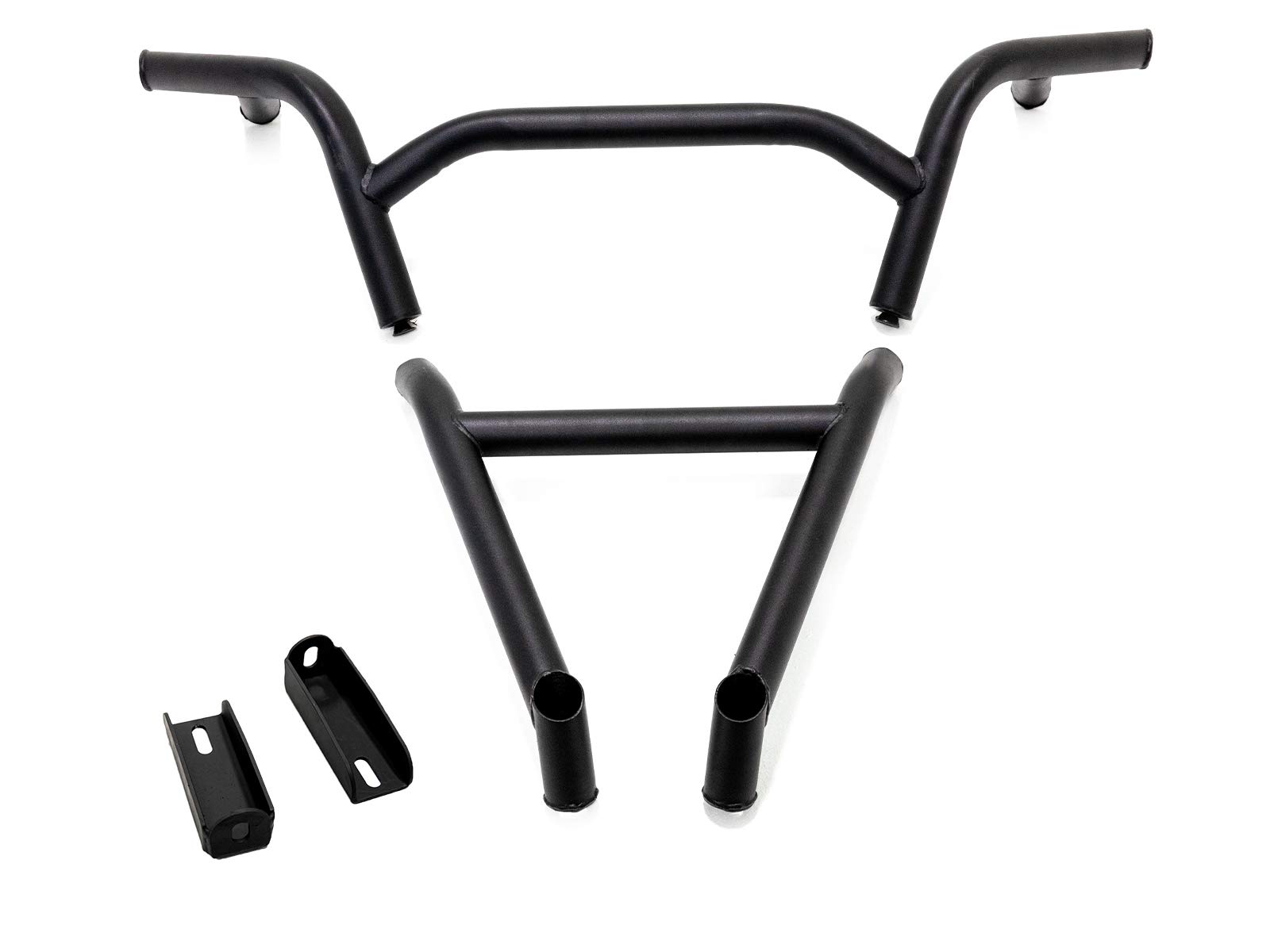 SuperATV Rear Bumper for 2020+ Polaris RZR PRO XP/PRO XP 4 - Made of 1.75 Inch Steel Tubing - UV Resistant Powder Coating - Does Not Block Rear Cargo Area - Mounts Directly to Frame for Easy Install