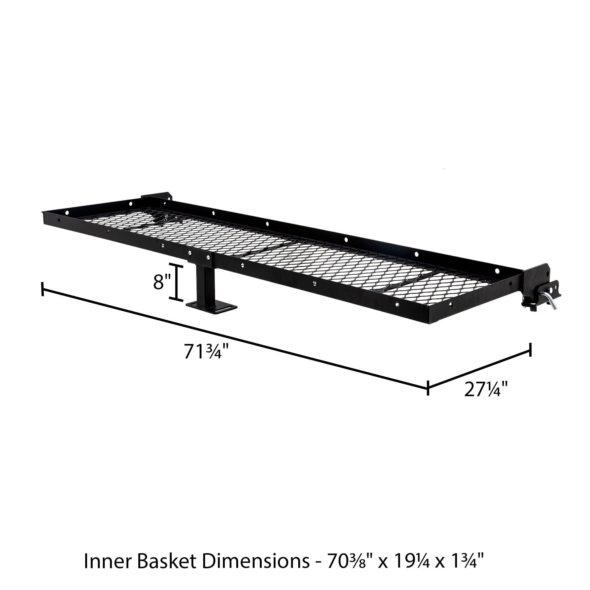 ELEVATE OUTDOOR 71.75" W Rear RV Frame Storage Rack 200 lb. Capacity for an RV, Camper or 5th Wheel