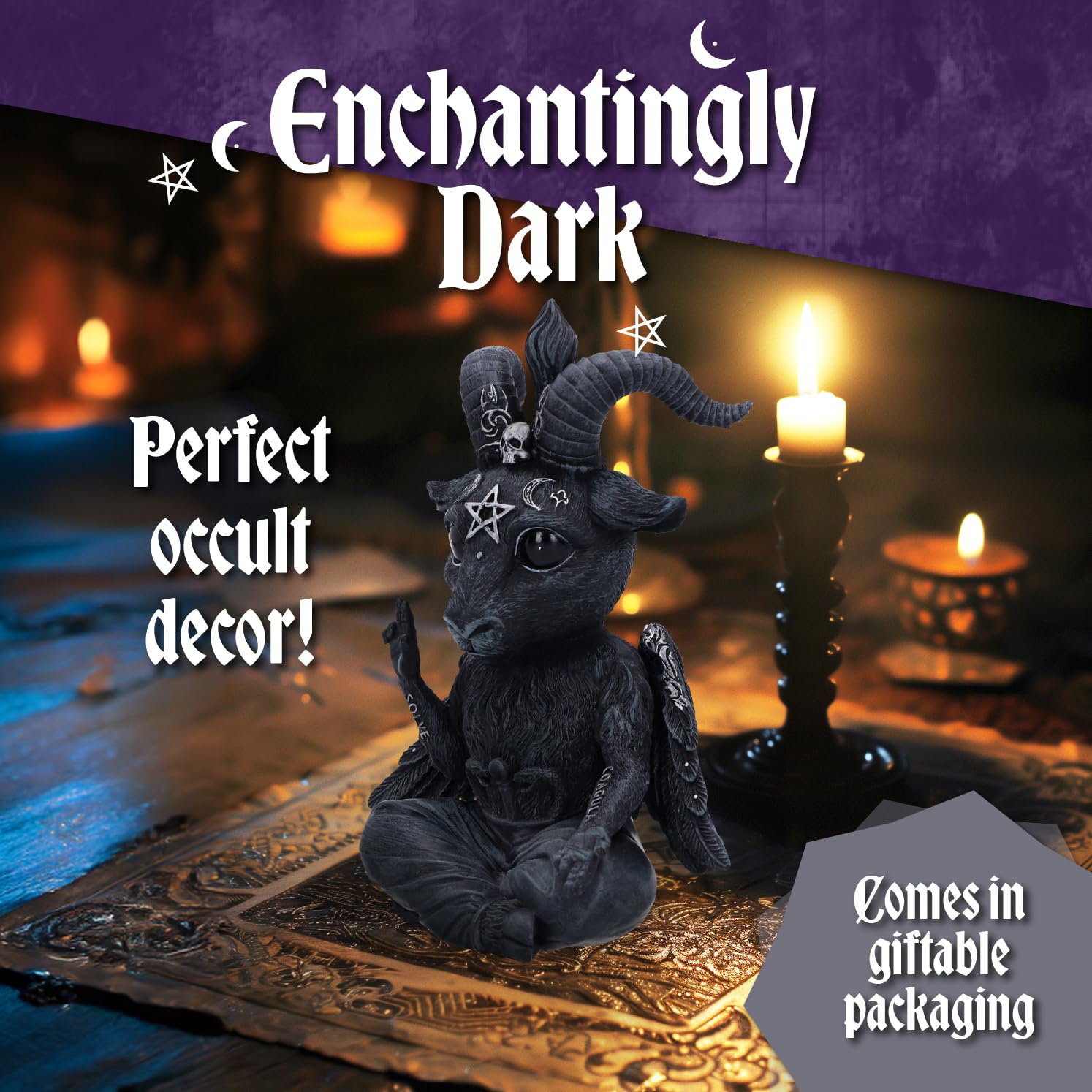 Nemesis Now Cult Cuties Adorable Occult Figurines, Bewitching Evil Spirit Creatures, Hand-Painted, Resin - Baphoboo