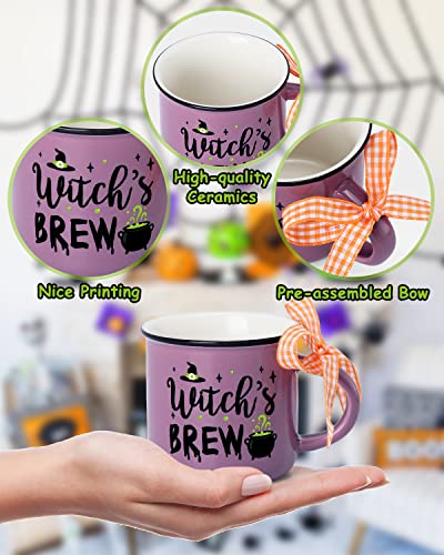 Halloween Mini Coffee Mugs Fall Kitchen Decor Witch Tiered Tray Coffee Bar Decorations Funny Novelty Espresso Fall Mugs Farmhouse Home Decor Trick or Treat Happy Halloween Coffee Mugs Gift Set of 3