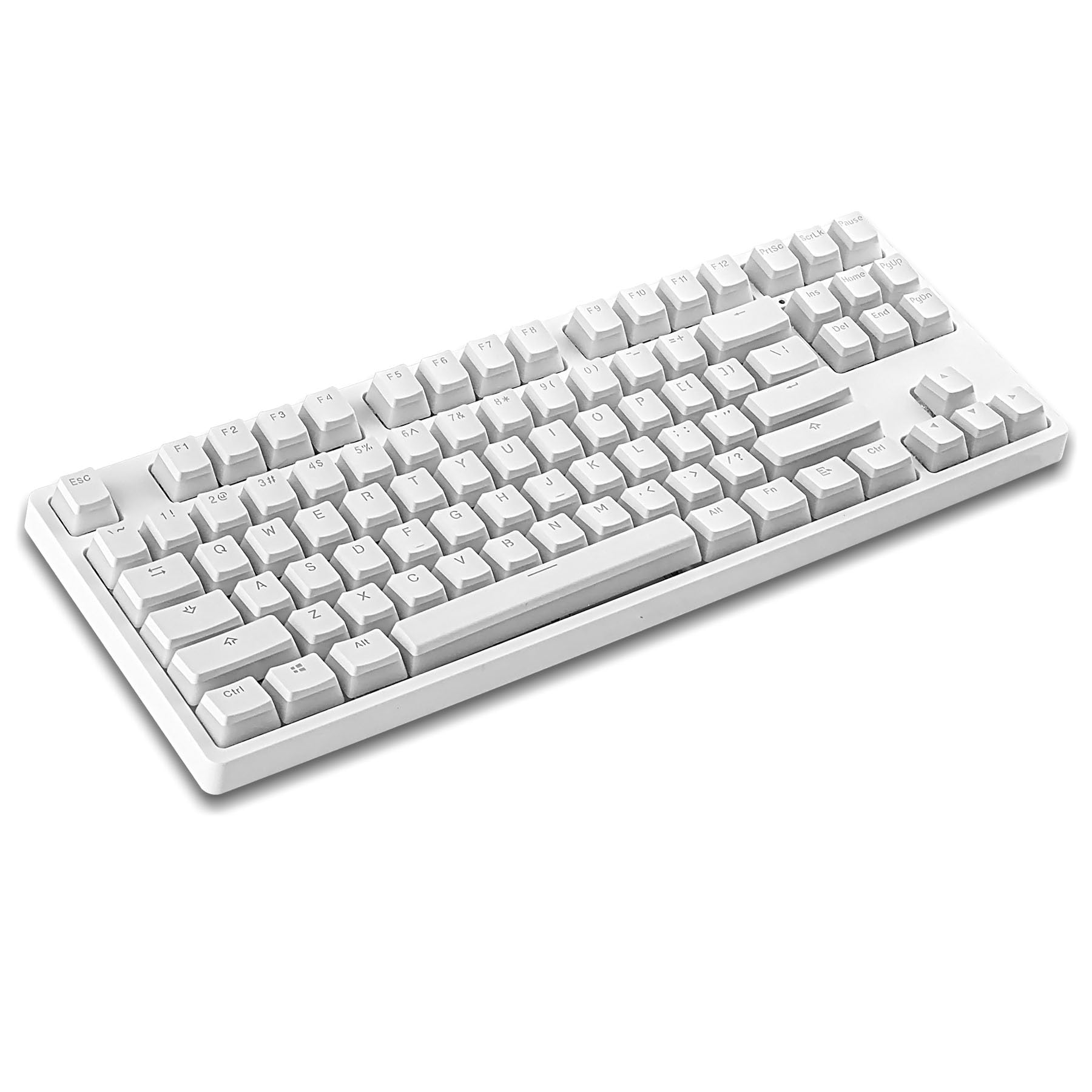 Happy Balls White Pudding Keycaps Backlit PBT Doubleshot Cherry MX Keyset OEM Profile for 61/87 TKL/104/108 MX Switches Mechanical Keyboard(White Pudding)