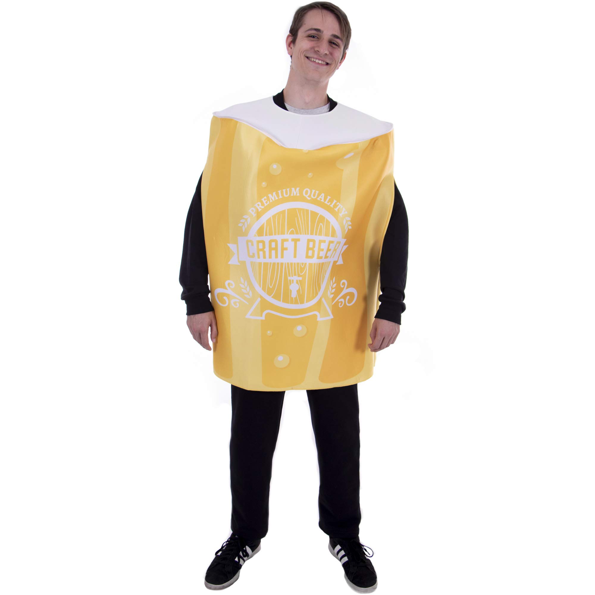 Boo Inc. Pint of Beer Halloween Costume | Funny Food Craft Beer Drinking Glass Suit