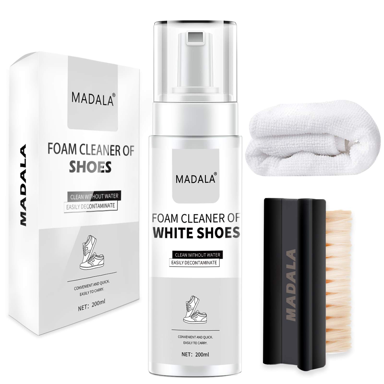 Madala Shoe Cleaner Kit, 7 Oz Sneaker Cleaner, Shoe Cleaning Kit, Shoe Cleaner Sneakers Kit for Leather Shoe, Whites shoes, Nubuck Sneakers, Tennis Shoe, Suede Shoe Cleaner