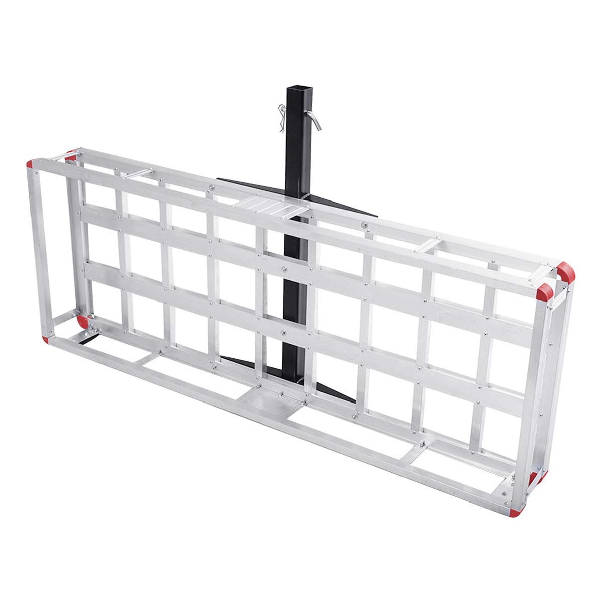 IRONMAX Hitch Cargo Carrier, 60” x 22” x 7” Trailer Hitch Mount Aluminum Cargo Carrier Fits 2” Receiver, Heavy Duty Vehicle Rear Cargo Basket for SUV, Car, Van, Truck, 500LBS Capacity