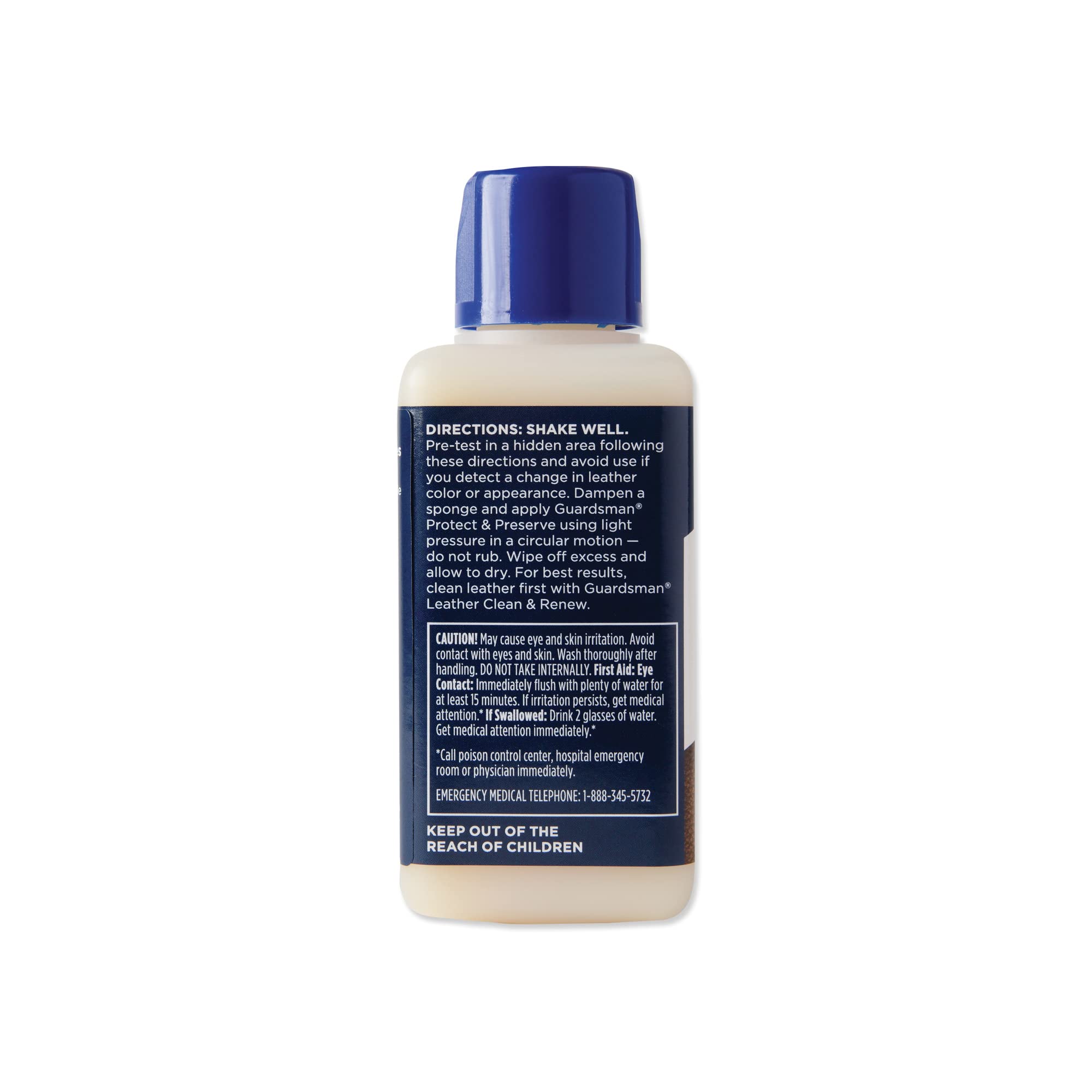 Guardsman Protect & Preserve Leather Protector for Leather Furniture & Car Interiors | Small Leather Goods and Leather Shoe Cleaner, 8.4 Fluid Ounces