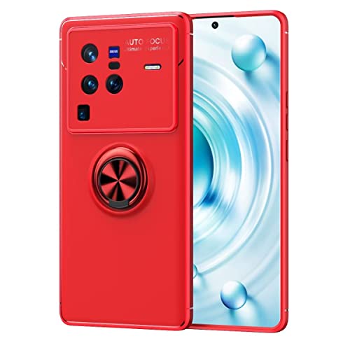 YukeTop Cover for Oppo Reno2 Z Case, Soft TPU, Drop-Resistant, Rear Ring Holder, Cover Protection for Oppo Reno2 Z.(Red)