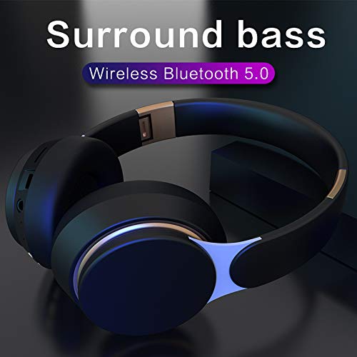 FG-07 Wireless Gaming Headset, Lightweight, Comfortable,Memory Foam & Premium Leatherette Ear Cushions, Stereo Headphones, Gaming Headphones with Mic for Mobile Device… (White)