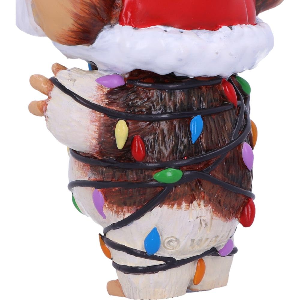 Nemesis Now Gremlins Gizmo in Fairy Lights Hanging Festive Decorative Ornament, Red, Housewarming