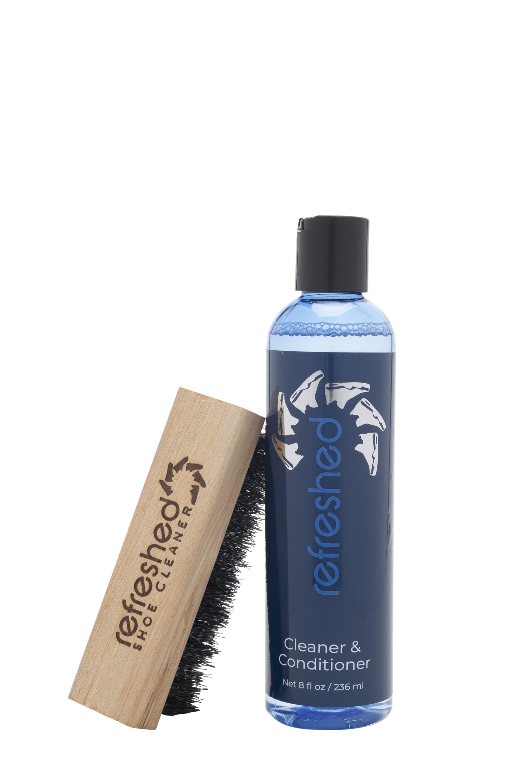 Starter Cleaning Kit - 1x Advanced Cleaning Solution, 1x Shoe Cleaning Brush For Suede, Leather, Canvas, and Mesh Shoes and White Sneakers.