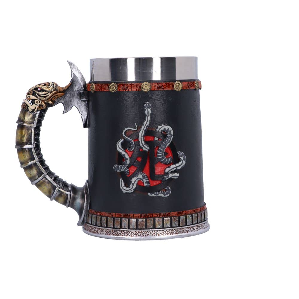 Nemesis Now Iron Maiden Senjutsu Tankard 15.5cm, Resin, Grey, Officially Licensed Iron Maiden Merchandise, Includes Removable Insert, Cast in The Finest Resin, Expertly Hand-Painted