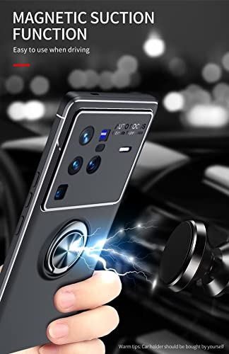 YukeTop Cover for Oppo Reno2 Case, Soft TPU, Drop-Resistant, Rear Ring Holder, Cover Protection for Oppo Reno2.(Black)