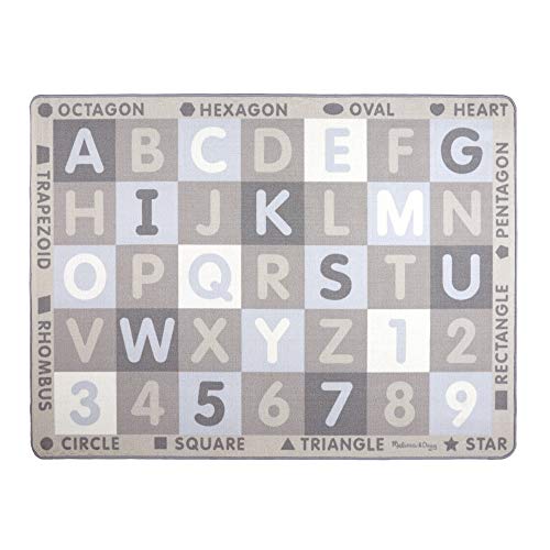 Melissa & Doug Jumbo ABC-123 Rug - Neutral