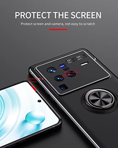 YukeTop Cover for Oppo Reno2 Case, Soft TPU, Drop-Resistant, Rear Ring Holder, Cover Protection for Oppo Reno2.(Black)