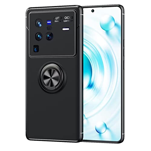 YukeTop Cover for Oppo Reno2 Case, Soft TPU, Drop-Resistant, Rear Ring Holder, Cover Protection for Oppo Reno2.(Black)