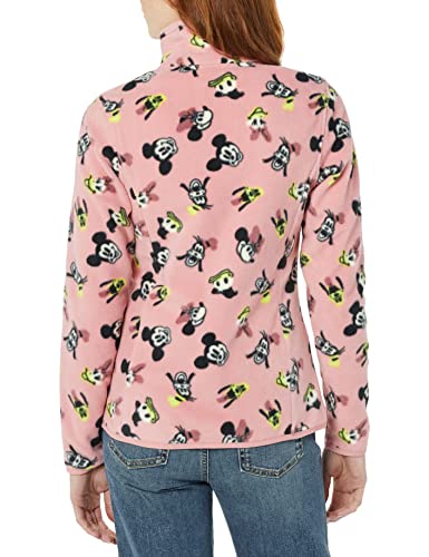 Amazon Essentials Disney | Marvel | Star Wars | Princess Women's Polar Fleece Full-Zip Mock Jackets, Minnie and Friends, XX-Large