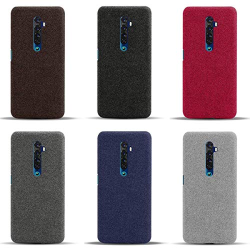 Grandcase Oppo Reno2 Case,Ultra-Thin Felt Cloth Anti-Fingerprint Shock Absorber Protective Cover for Oppo Reno2 6.5" -Blue