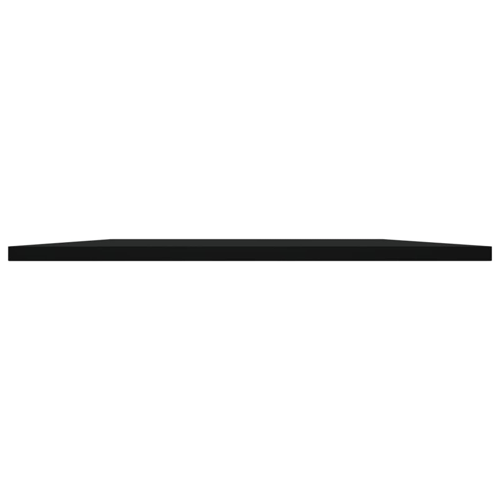 Gecheer Bookshelf Boards 4 pcs Black Replacement Panels Units Organizer Display Planks Shelves for Bookcase, Storage Cabinet, 39.4" x 19.7" x 0.6" (W x D x H) Engineered Wood