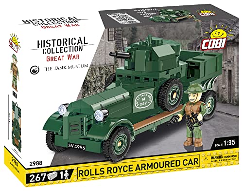 Cobi toys 267 Pcs Hc Great War /2988/ Rolls Royce Armoured Car Scale1:35