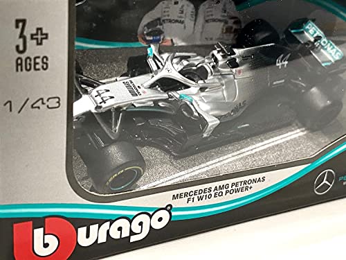 Bburago Mercedes AMG Petronas F1 W07 Hybrid Lewis Hamilton #44 Diecast Car 1:43