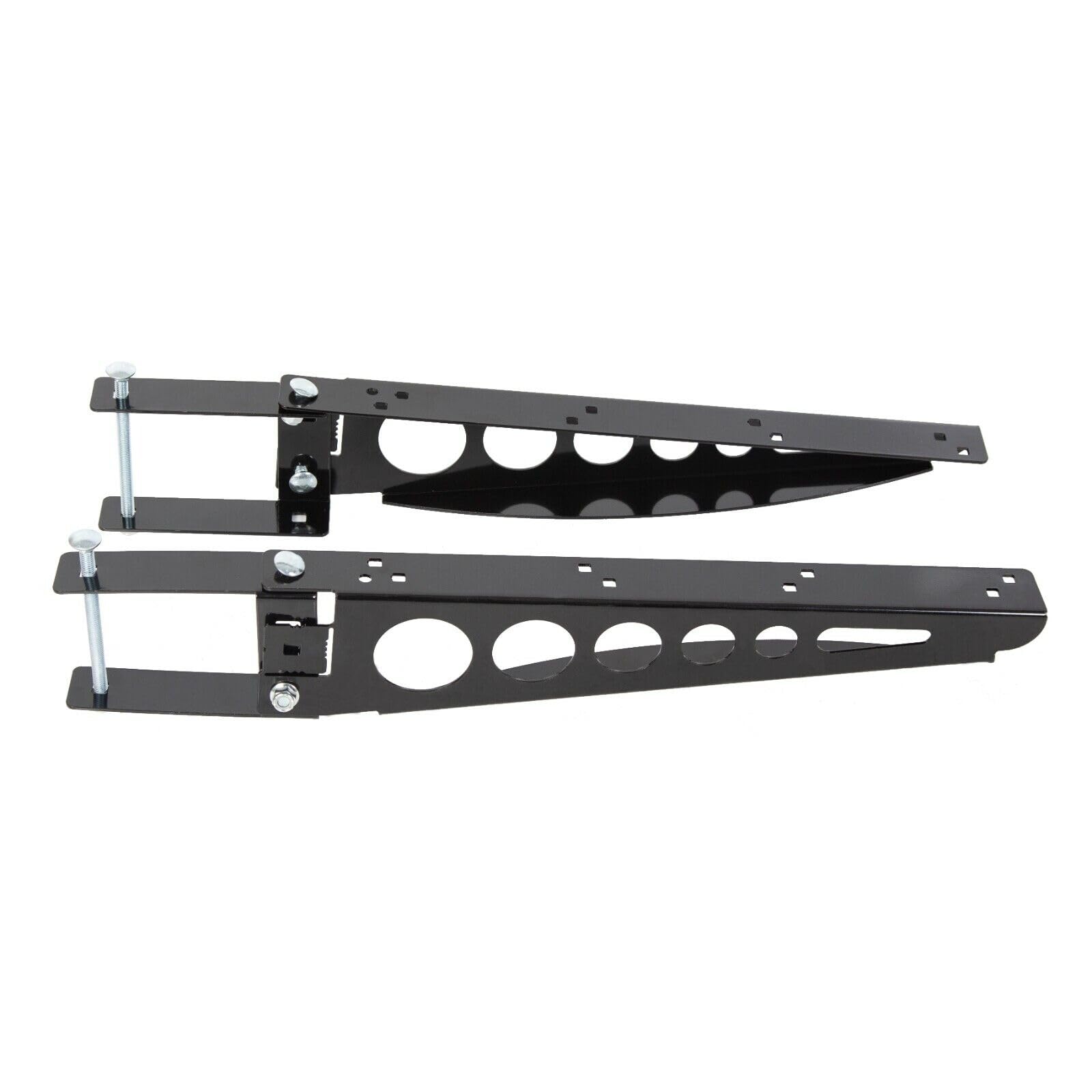 for Pair RV 4" Square Rear Bumper Mounting Cargo Carrier Box Support Arms Bracket