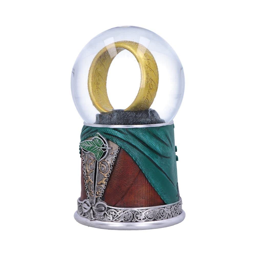 Nemesis Now Lord of The Rings Snow Globe, Iconic Middle Earth Design, Official Merchandise Hand-Painted Resin - Frodo