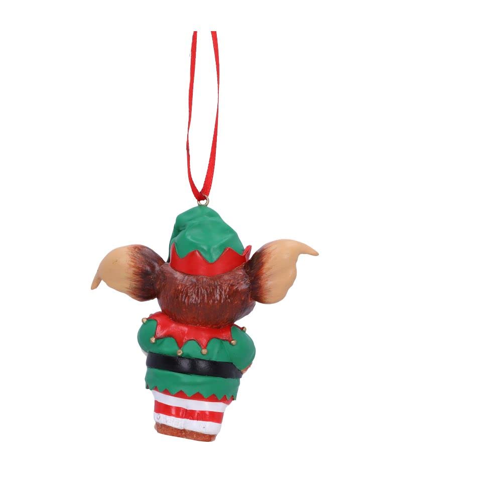 Nemesis Now Officially Licensed Gremlins Gizmo Elf Hanging Ornament, Green, 9.5cm