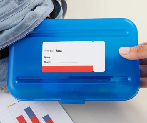 1InTheOffice Pencil Box, Translucent Blue, Plastic School Pencil Boxes, 4 Pack