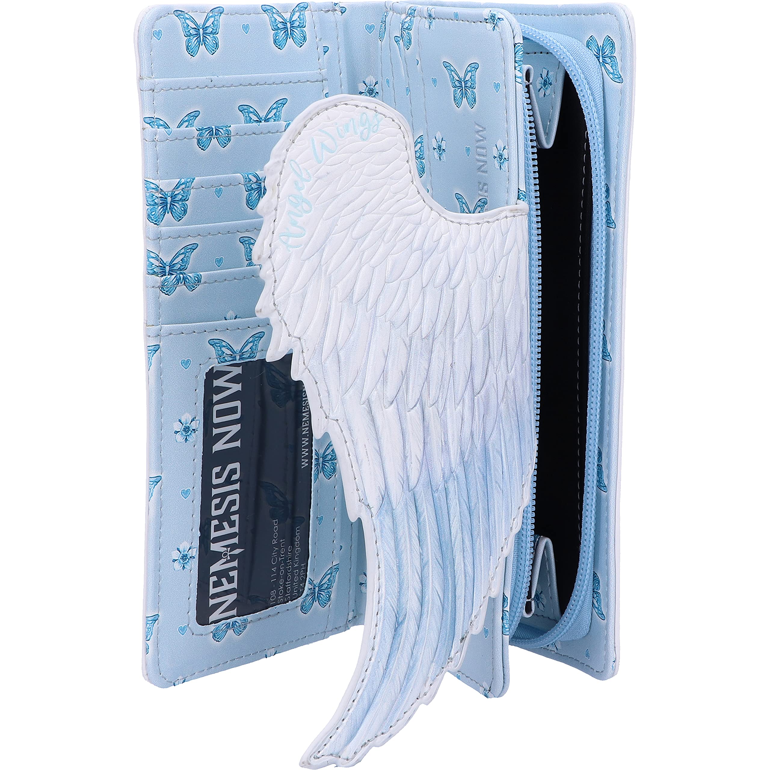 Nemesis Now White Angel Wings Embossed Purse 18.5cm