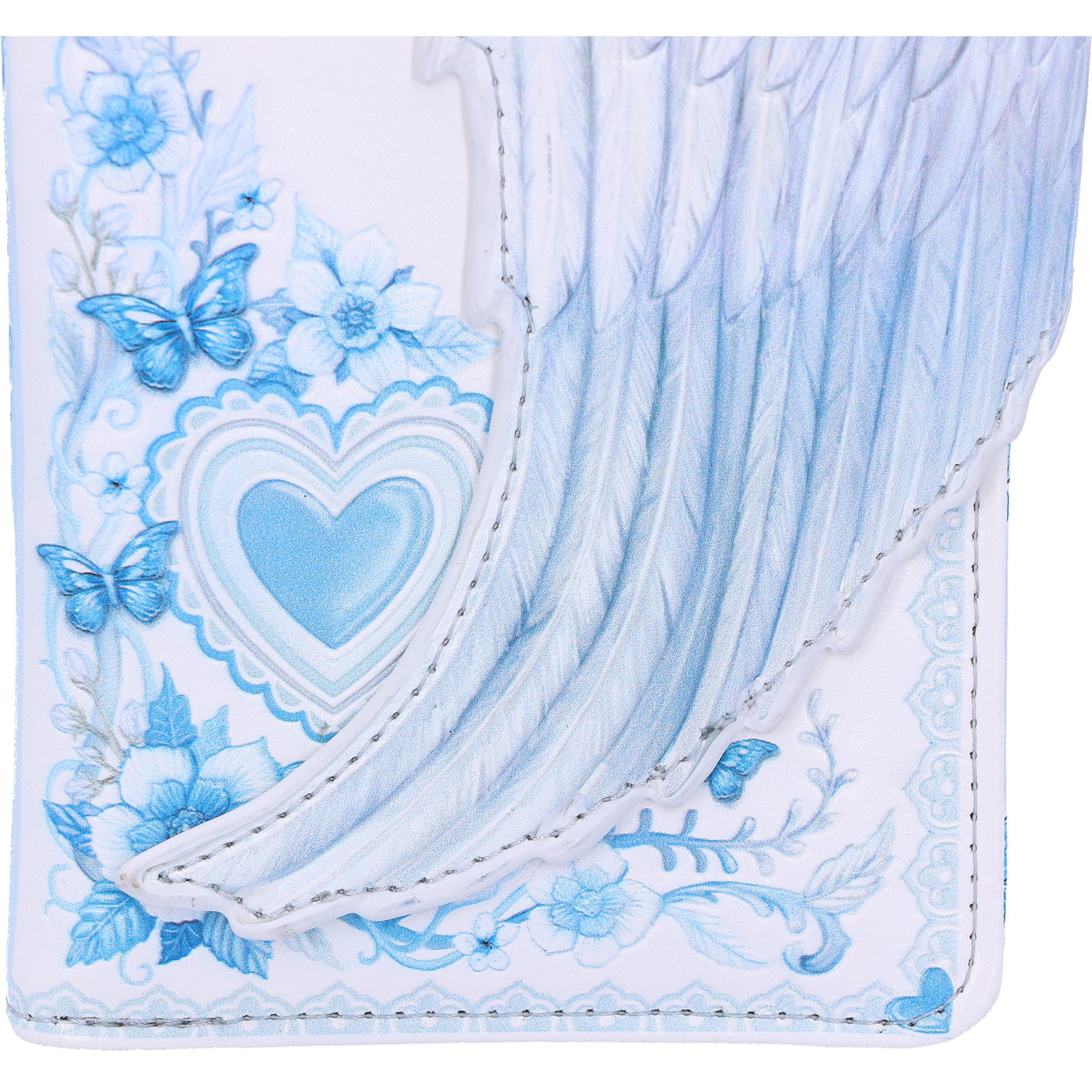 Nemesis Now White Angel Wings Embossed Purse 18.5cm