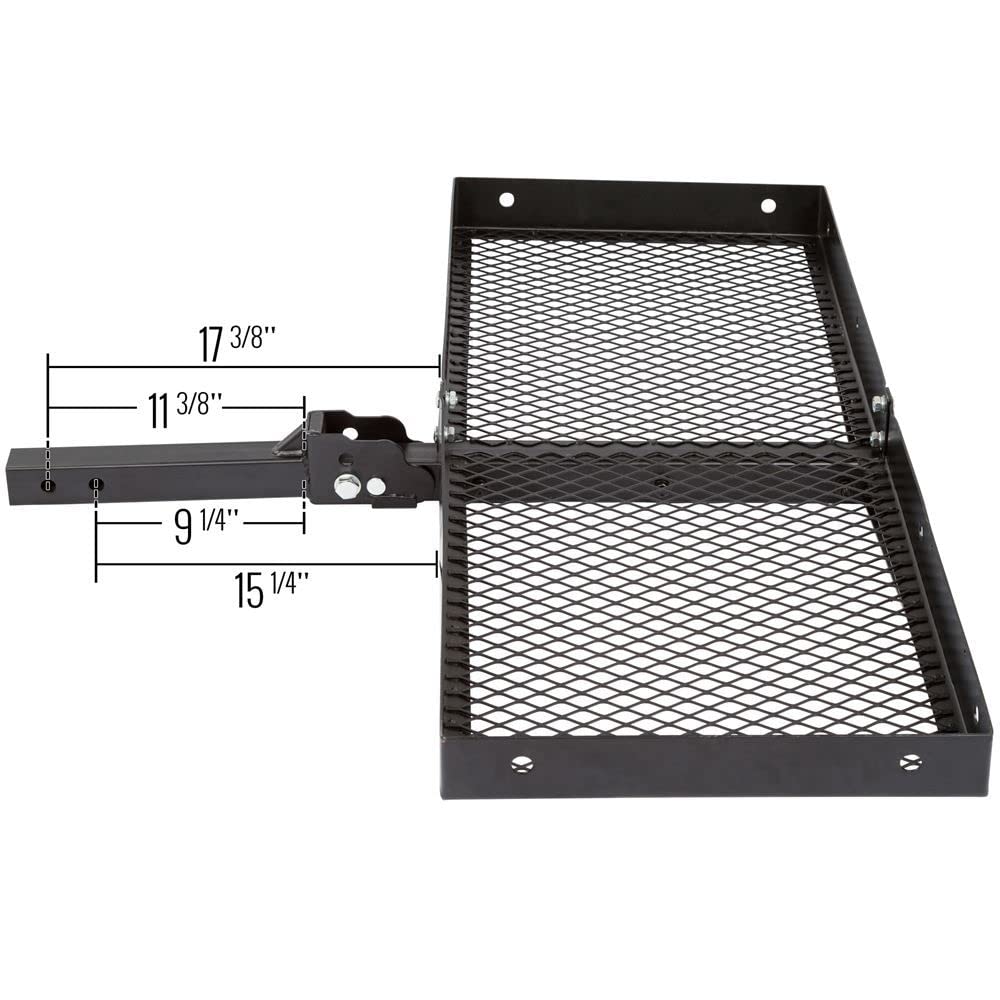 Rage Powersports 60" Folding Bumper Hitch Cargo Carrier Tray
