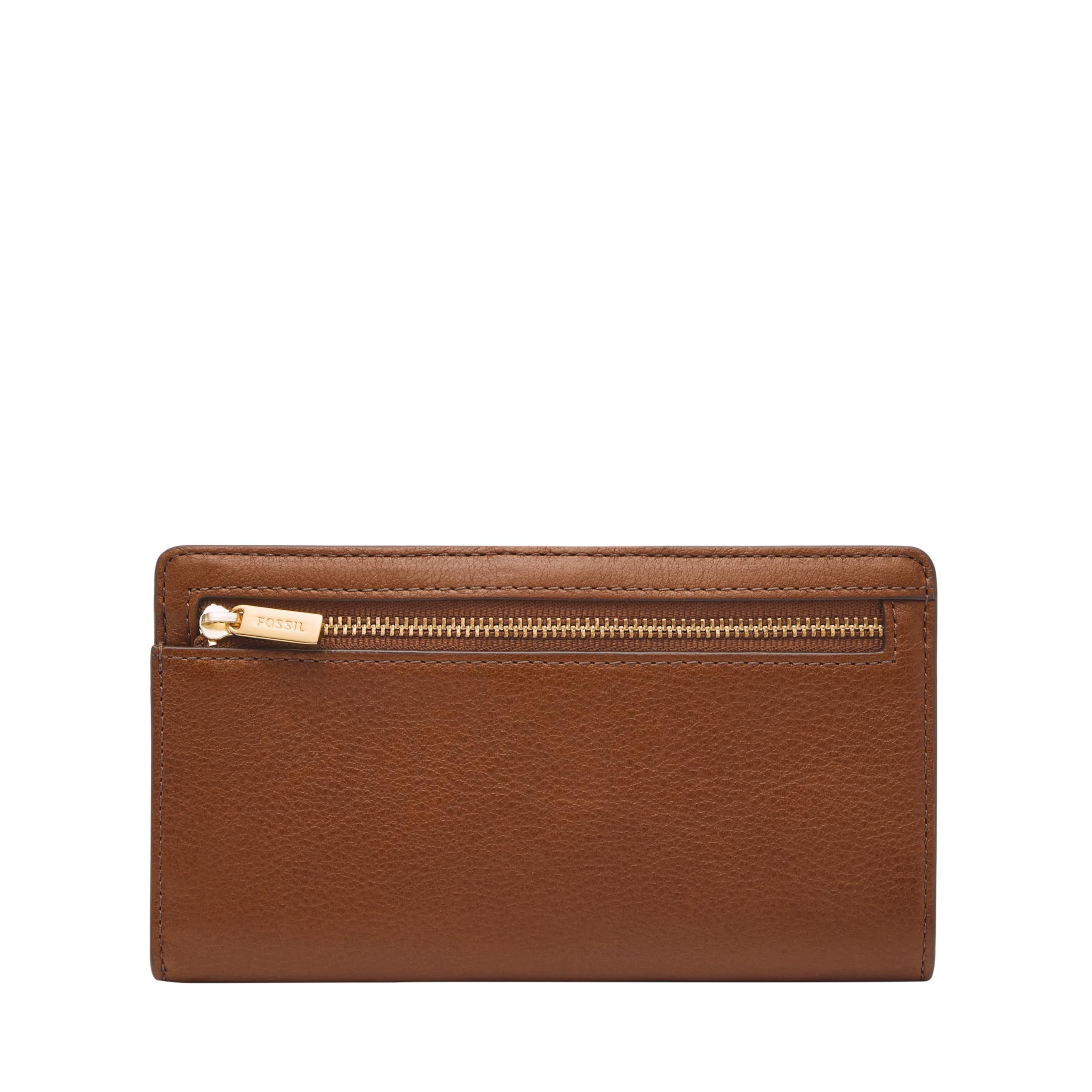 Fossil Women's Liza Leather Wallet Slim Minimalist Bifold, Brown (Model: SL7891G200)