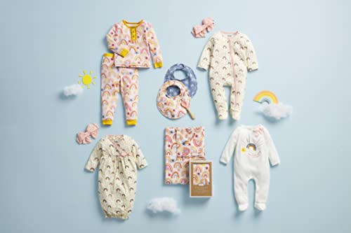 Mud Pie baby girls Rainbow Pajama Set and Toddler Sleepers, Pink, 4T US