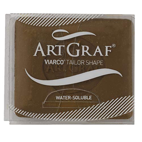 Art Graf Water-Soluble Tailors Chalk Square Disc, Ochre