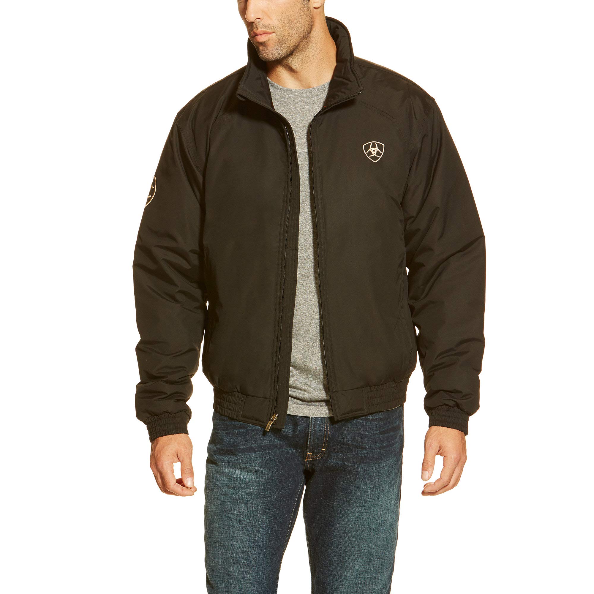 ARIAT mens Team Jacket, Black, Medium US