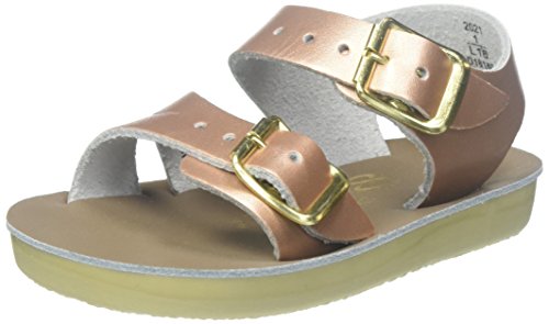 Saltwater by Hoy Baby-Girl's Sun-San Sea Wee-K Flat Sandal, Rose Gold, 2 M US Infant