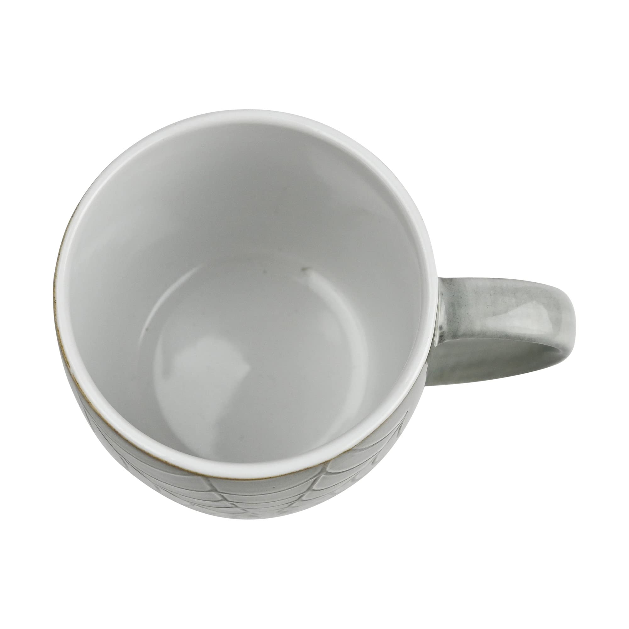 Boston Warehouse 18 Ounce Embossed Stoneware Mug, Spiderweb