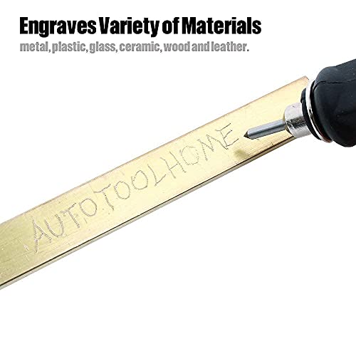 AUTOTOOLHOME 10pcs Scribe Tips Engraver Bits Carbide Point Bit Nozzle for Rotary Tool Electric Engraver Engraving Metal Wood PVC Plastic