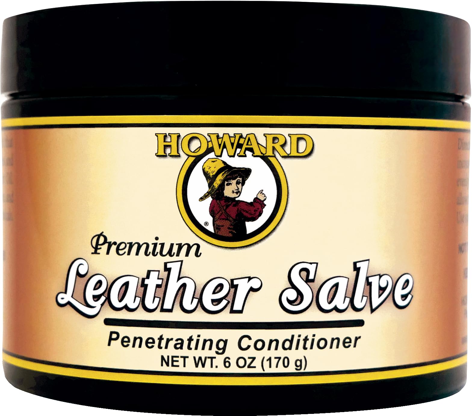 Howard Products Leather Salve - Leather Conditioner for Car Interior, Rejuvenates, Protects, Revives Leather: Couches, Shoes, No Sticky Residue