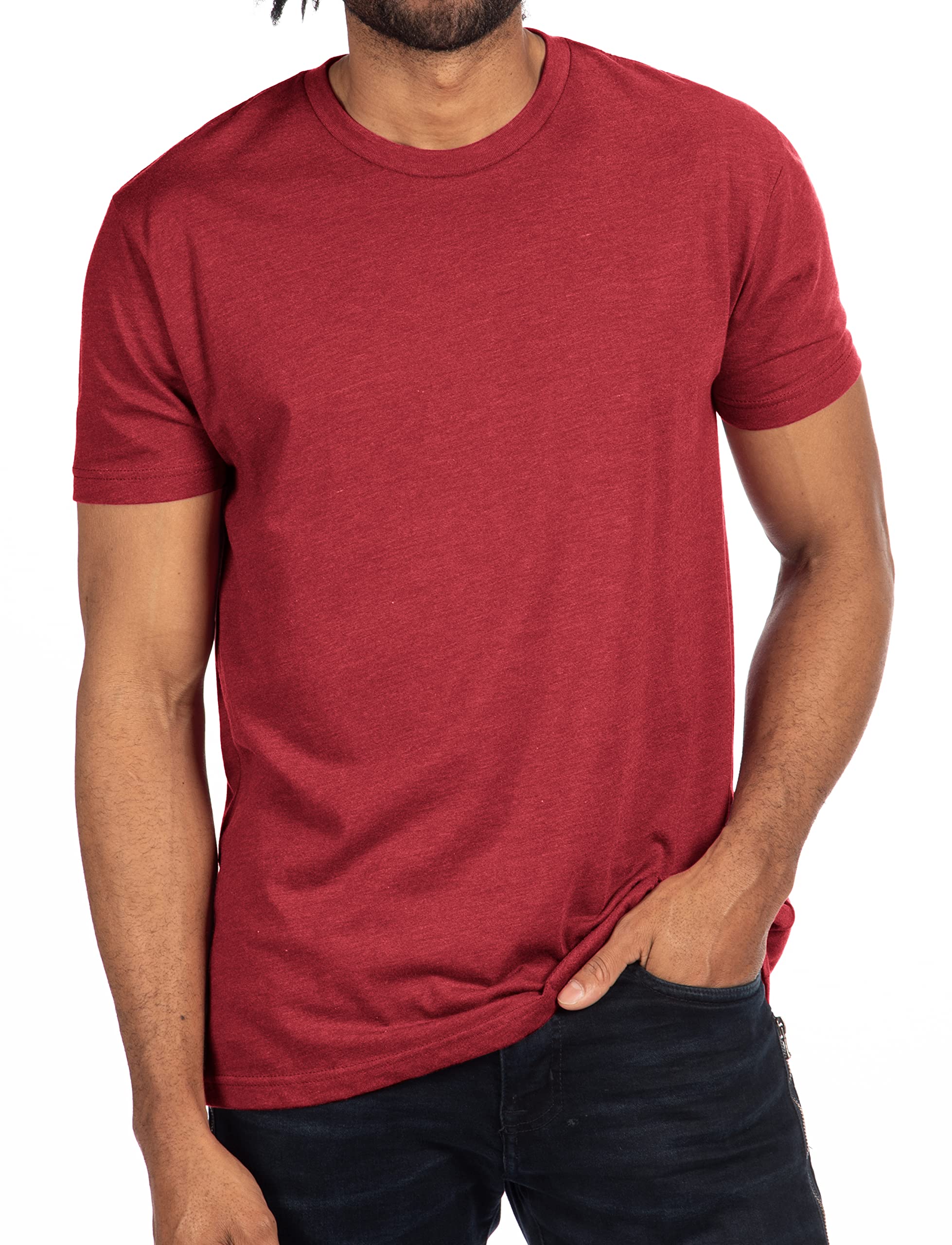 Next Level Mens Premium Fitted CVC Crew Tee (N6210) Cardinal XL