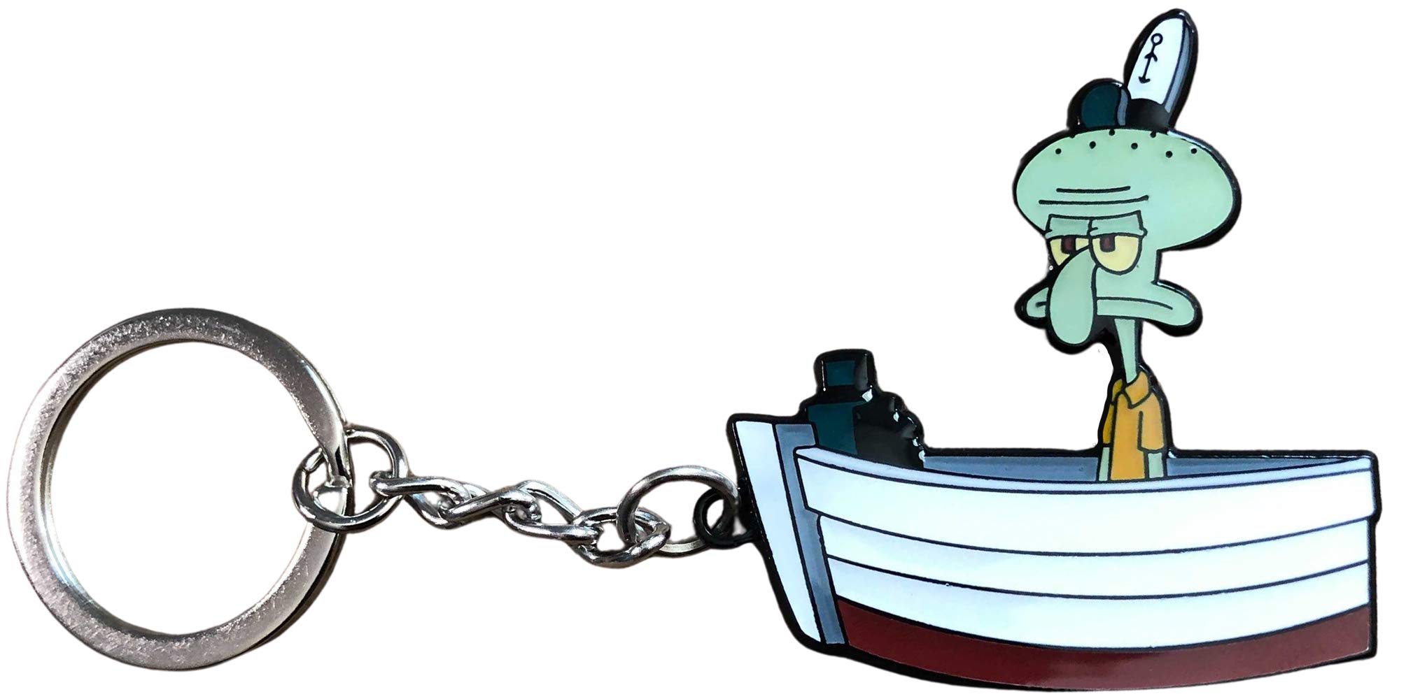 Zen Monkey Studios Squidward At Work - SpongeBob Squarepants Enamel Keychain