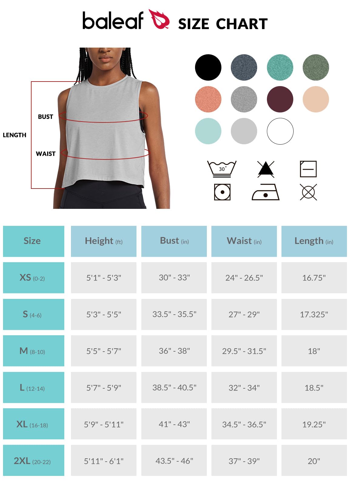 baleaf Workout Tops for Women Crop Tank Top Quick Dry Athletic Gym Exercise Sleeveless Shirts Muscle Yoga Loose Fit Heather Gray S