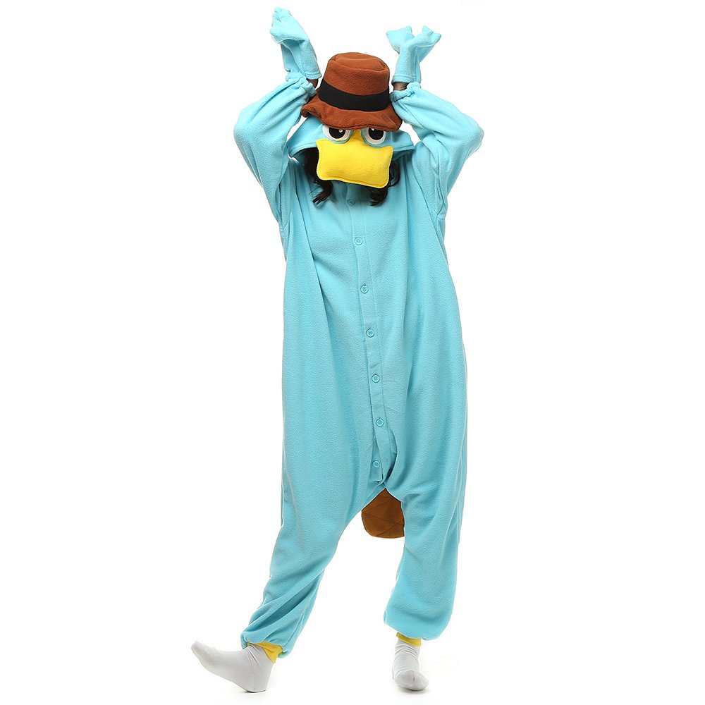 Wishliker Adult Onesie Animal Pajamas Halloween Cosplay Costumes Party Wear Skyblue M